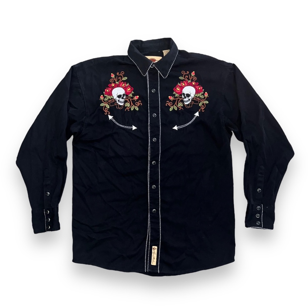 Larry Mahan Cowboy Collection Western Shirt Mens M Em… - Gem